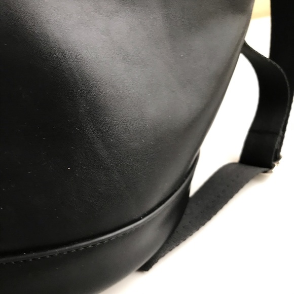 Colab | Bags | Colab Vegan Leather Black Bucket Bag | Poshmark